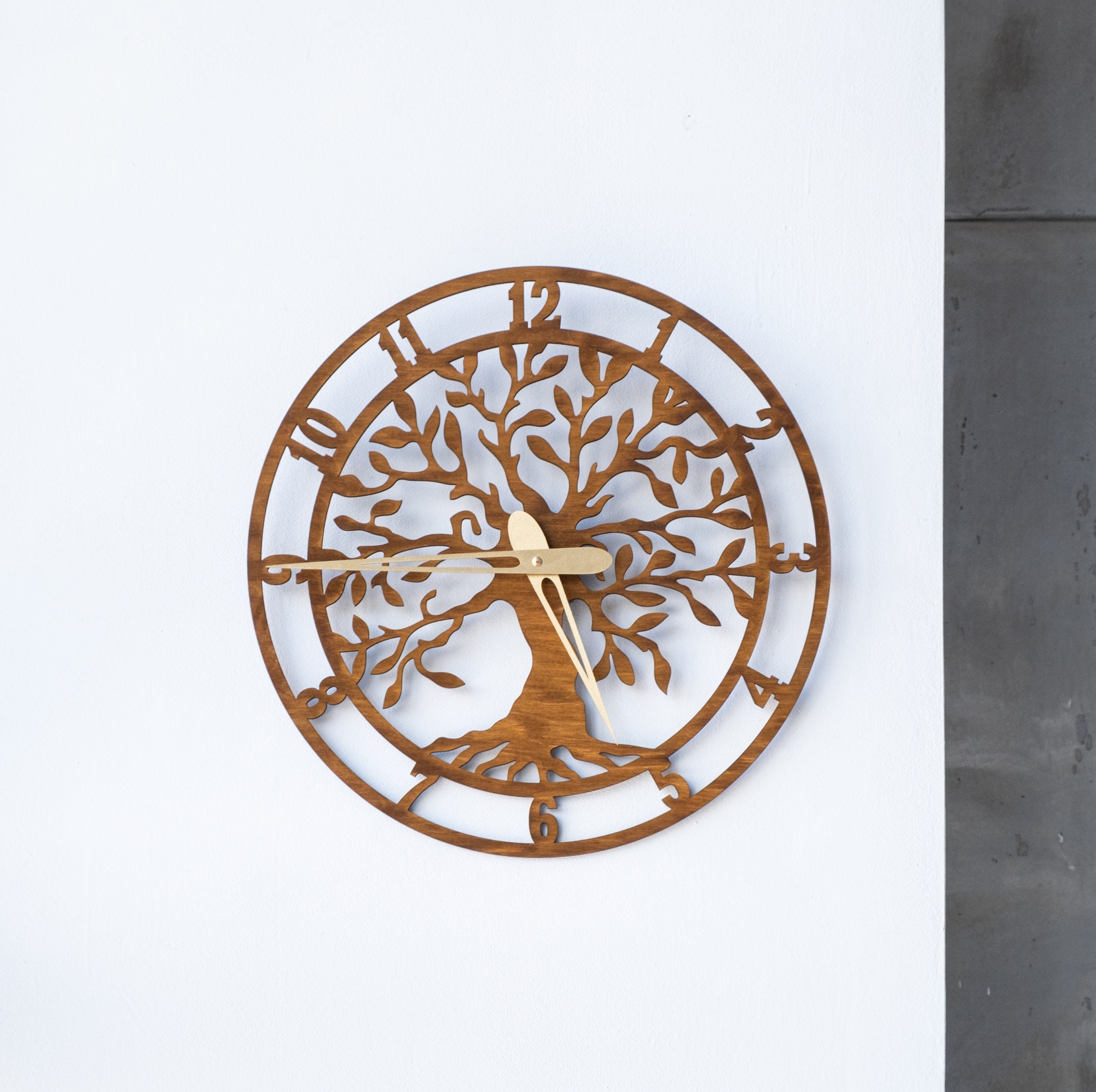 Tree Wall Clock, Tree of Life Wall Clock, Nature Wall Clock, Forest ...