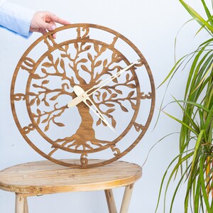 Tree Wall Clock, Tree of Life Wall Clock, Nature Wall Clock, Forest ...