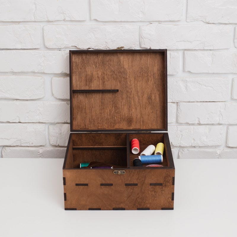 Wooden Sewing Box - Etsy