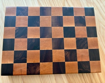Walnut/maple End Grain Cutting Board, Checker Pattern - Etsy