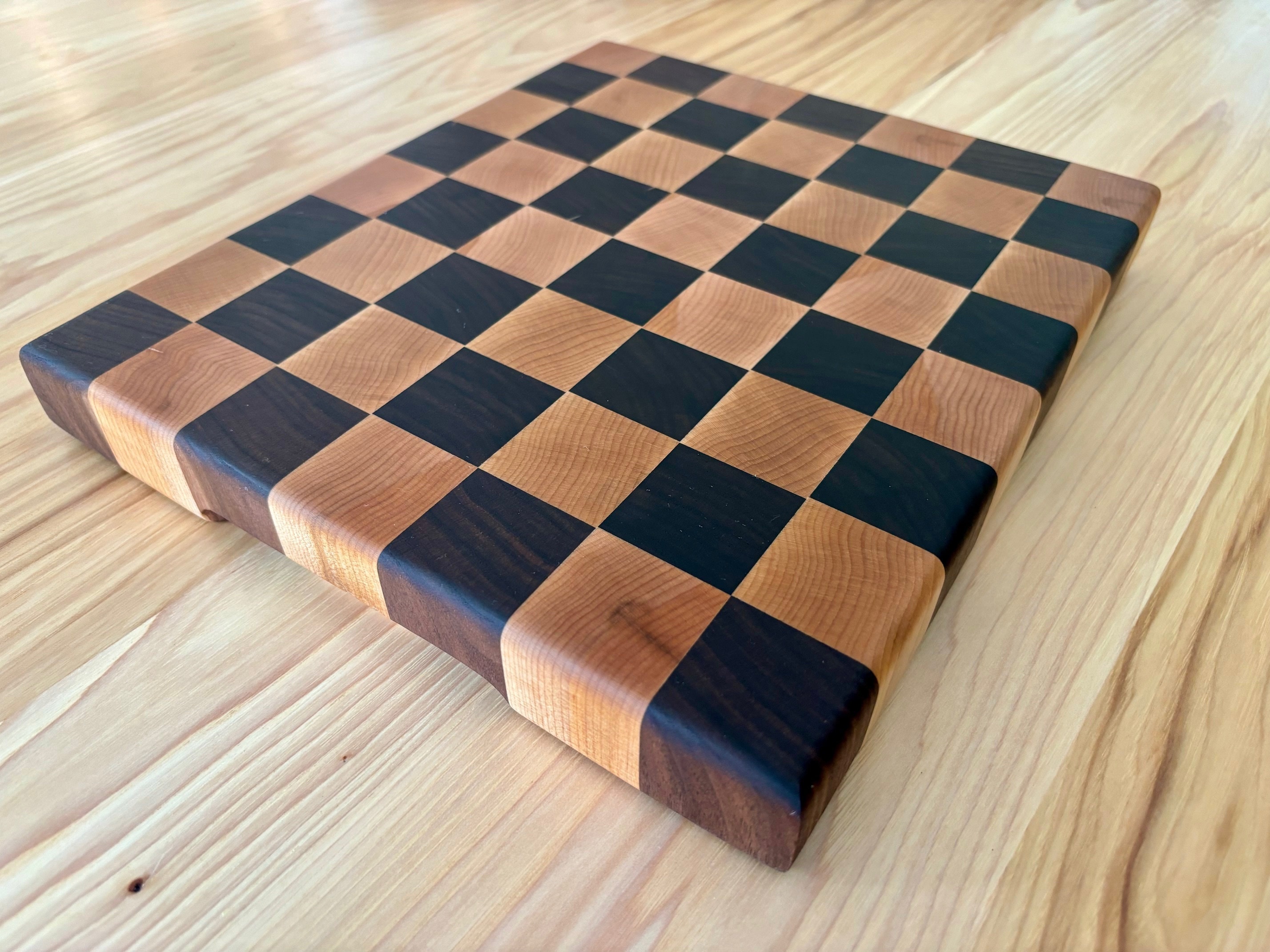 Walnut/maple End Grain Cutting Board, Checker Pattern - Etsy
