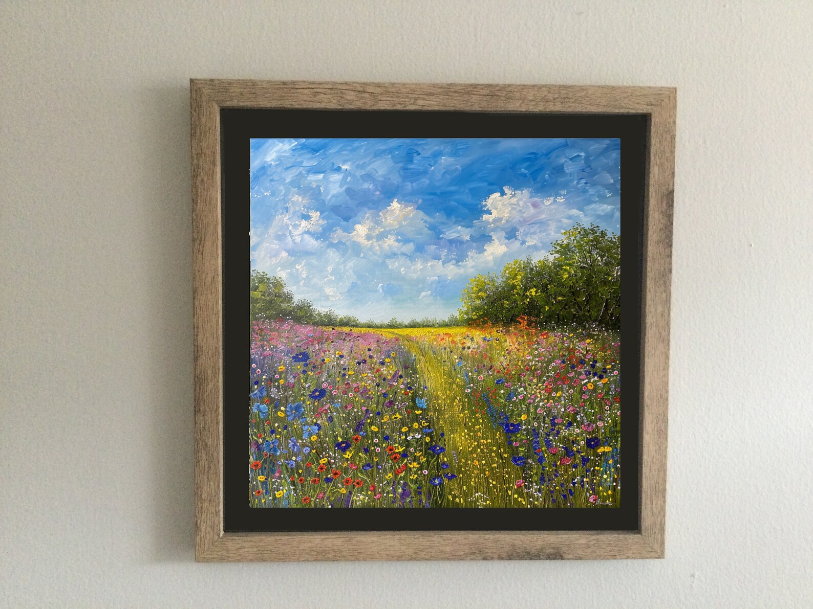 Spring Floral Print Wildflower Field Landscape - Etsy