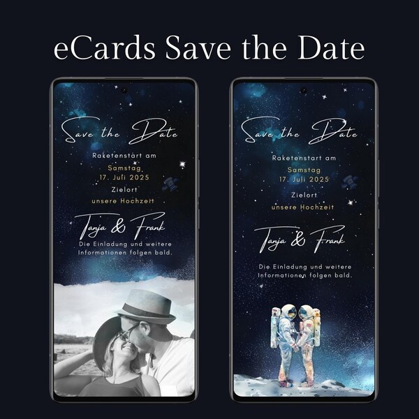Galaxy Save the Date - Etsy