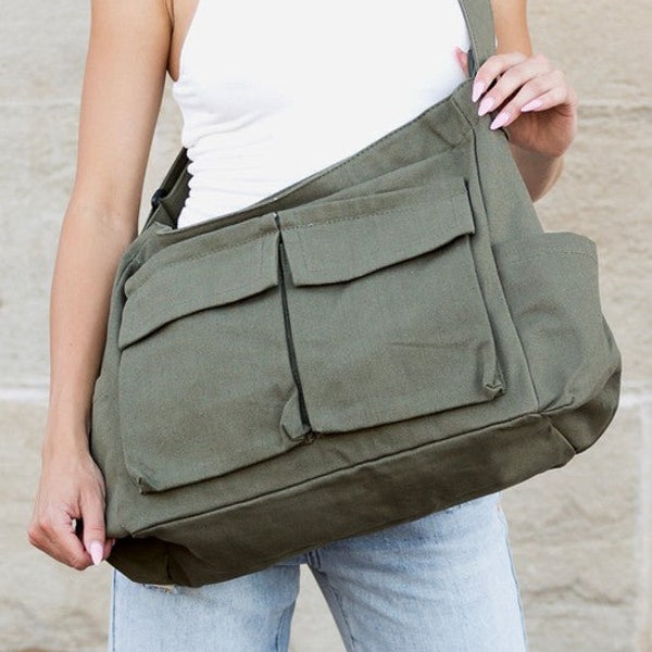 Canvas Messenger - Etsy