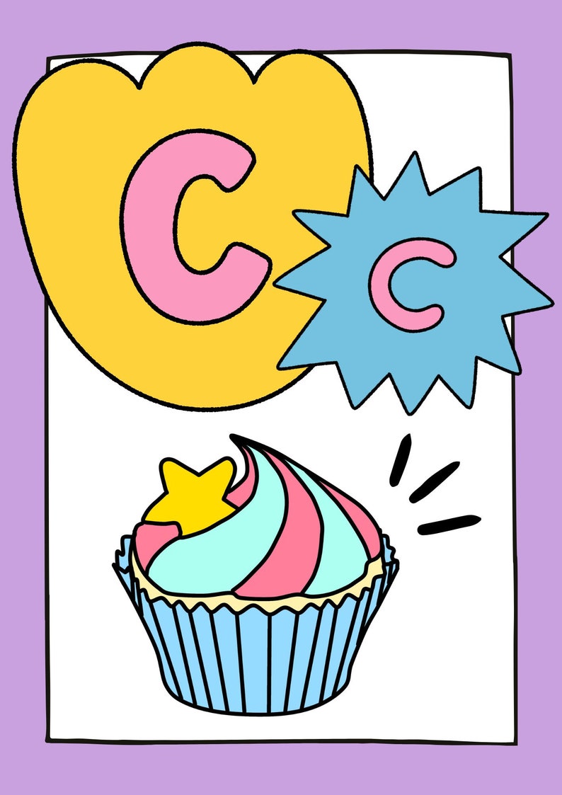 Alphabet Flashcards for Toddlers, ABC Printable Flash Cards, ABC ...