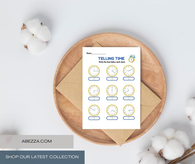 Printable Telling the Time Blank Clock Worksheet Templates, Analog ...
