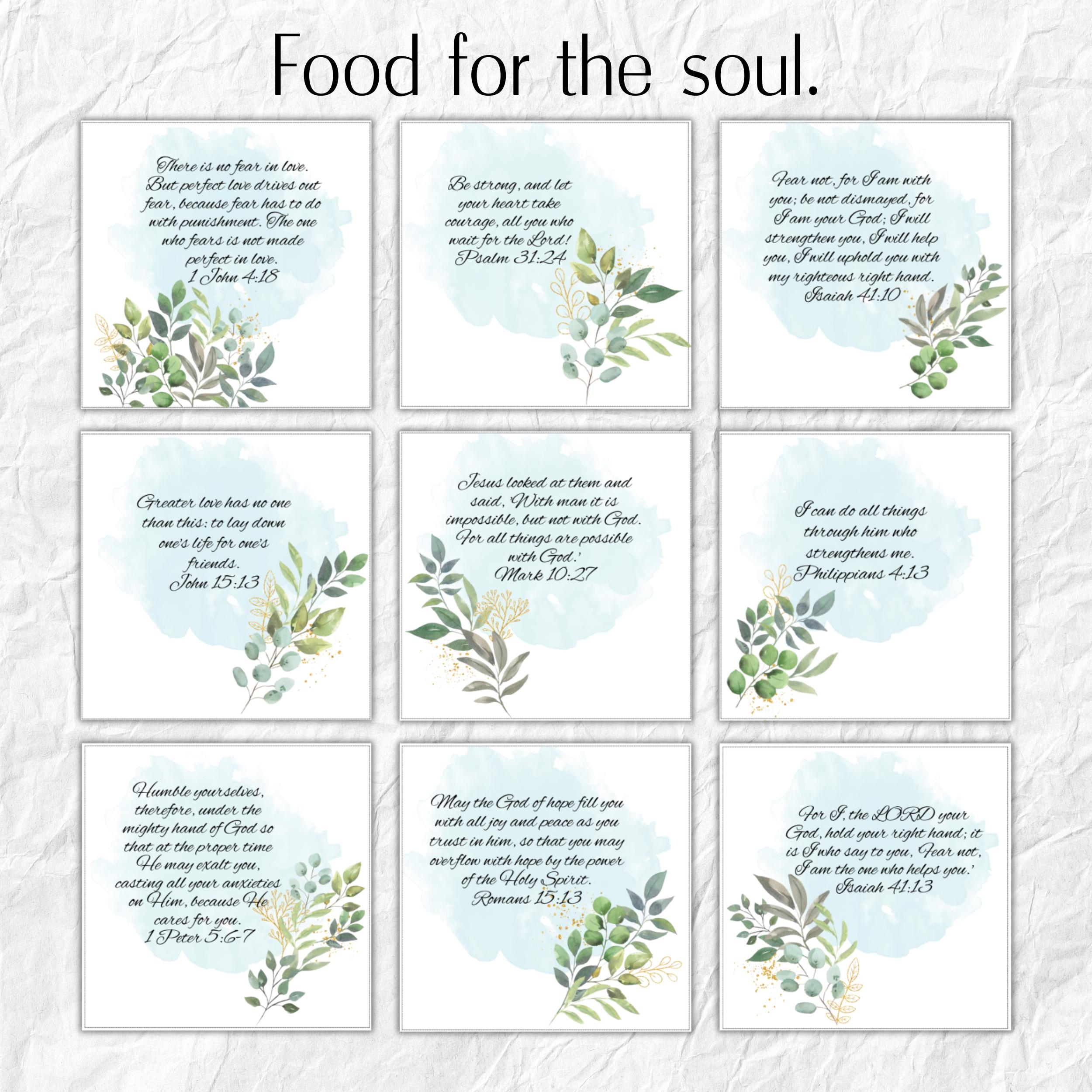 Scripture Note Cards for Bible Verse Meditations. Faith-based ...