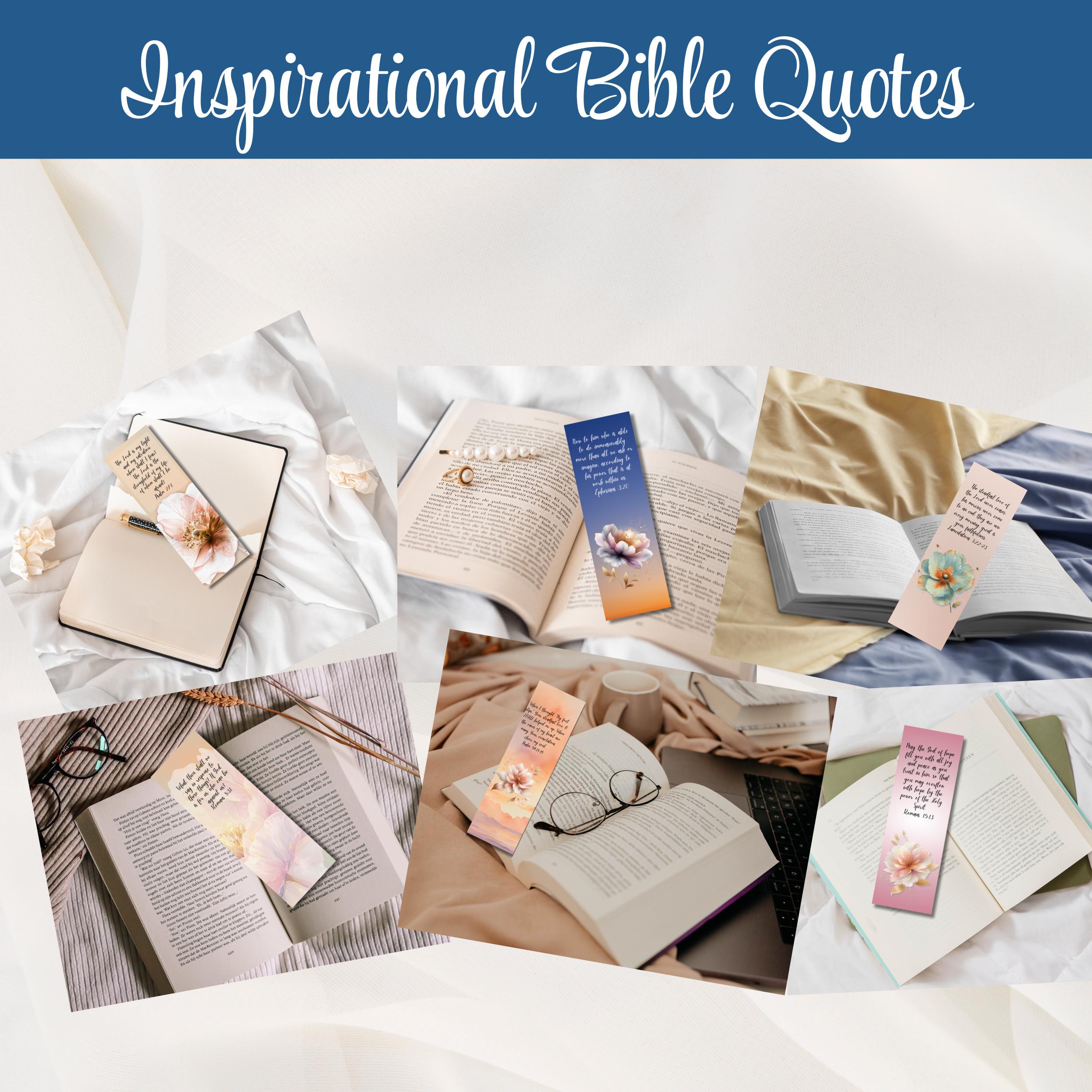 Christian Bookmarks | Inspiring Bible Verses | Bible Quote Bookmarks ...