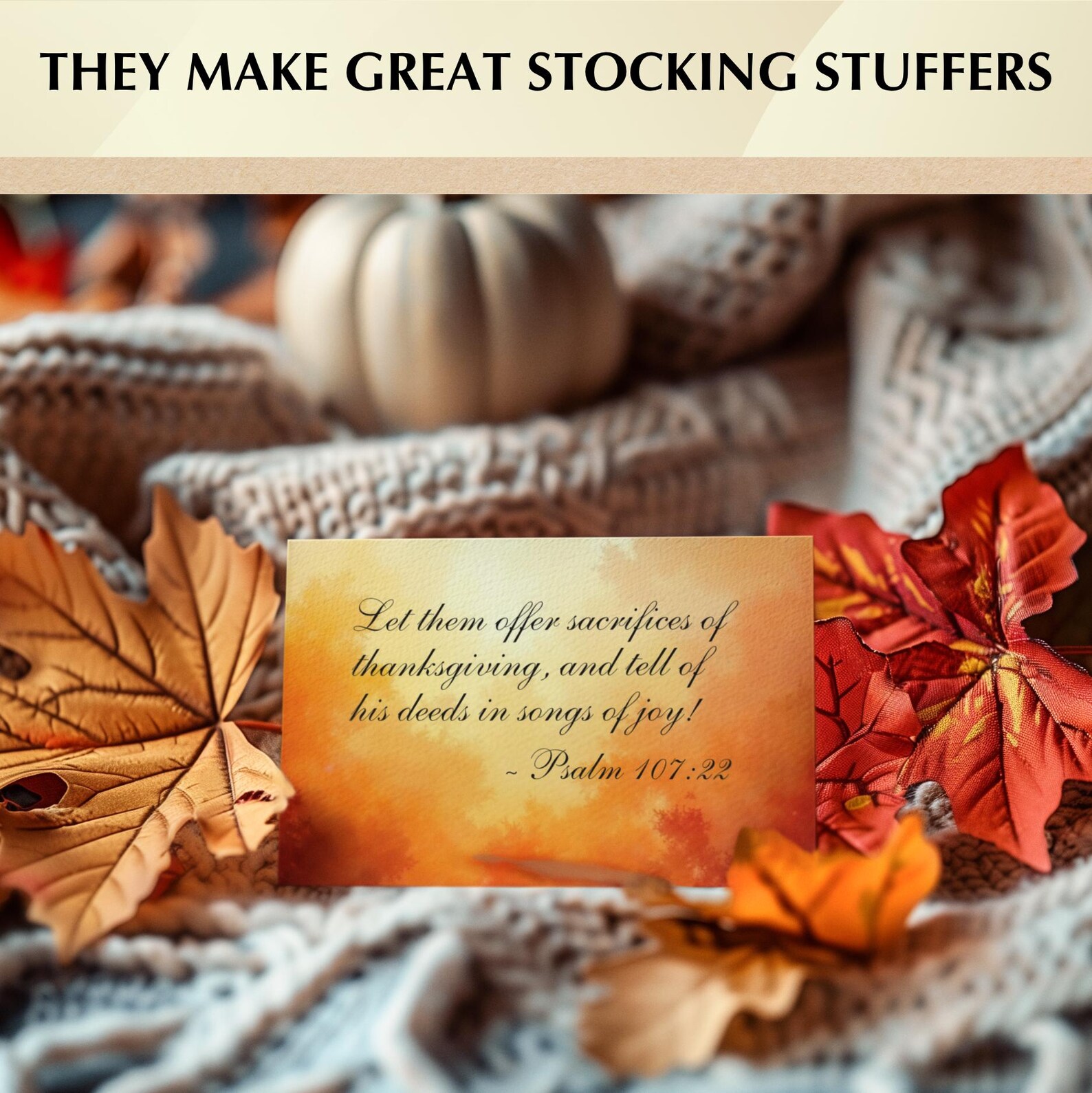 Thanksgiving Scripture Cards: Autumn Gratitude Bible Verses (printable ...