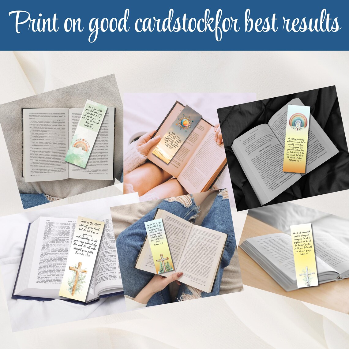 Christian Bookmarks | Inspiring Bible Verses | Bible Quote Bookmarks ...