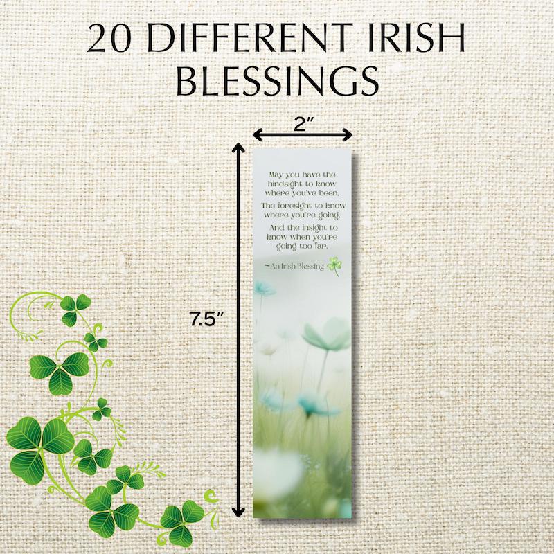 Irish Blessings Bookmarks: Printable Celtic Gift Tags (PDF Download Set ...