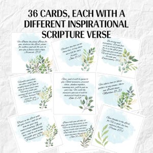 Scripture Note Cards for Bible Verse Meditations. Faith-based ...