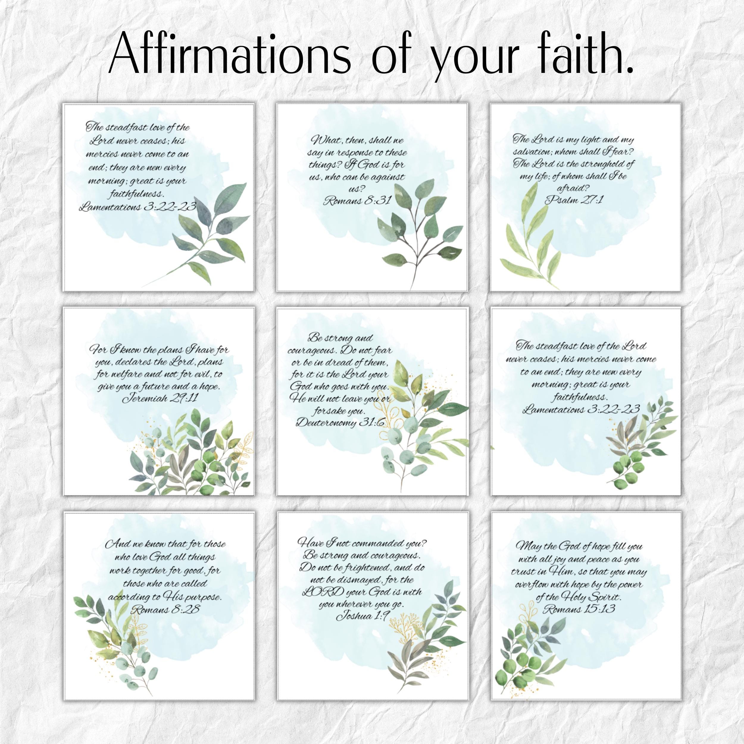 Scripture Note Cards for Bible Verse Meditations. Faith-based ...