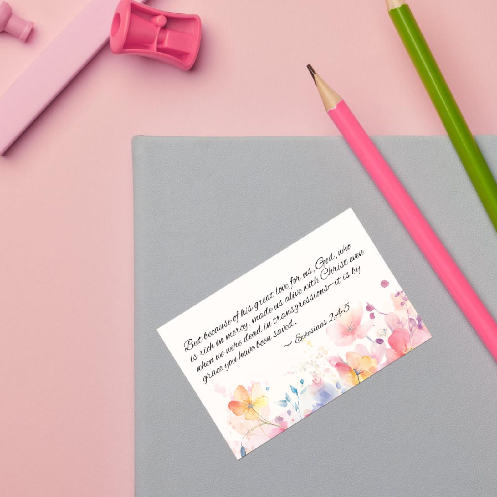 57 Printable Bible Verse Cards, Summer Theme With Uplifting Scripture ...