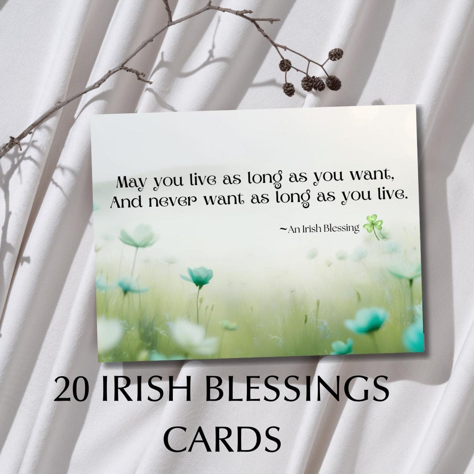 Irish Blessings Cards: Celtic Wisdom Quotes, St. Patrick's Day Gift ...