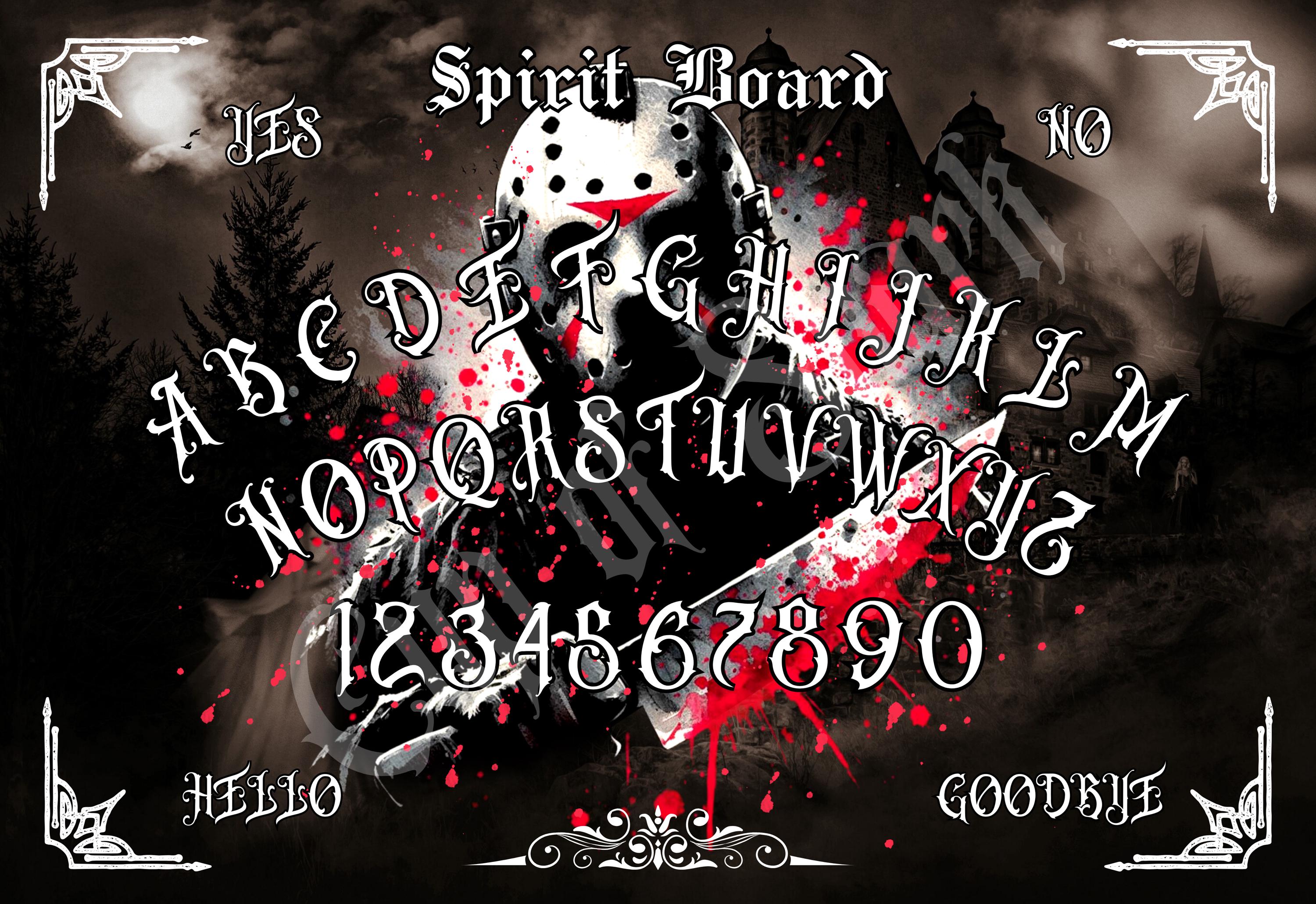 B6 Jason Ouija Board Made of Birch Wood With Top and Bottom Design. - Etsy