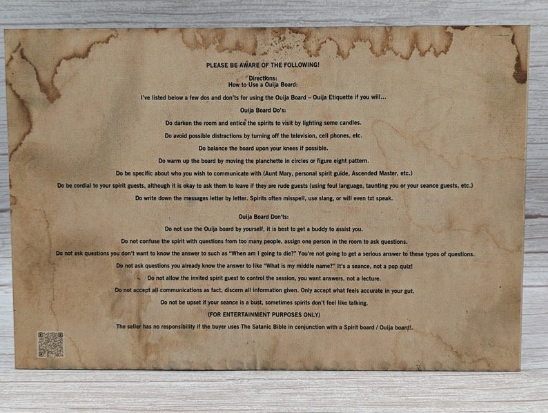 Ouija Board Planchette Talking Board Games Witchcraft Decor Gifts ...