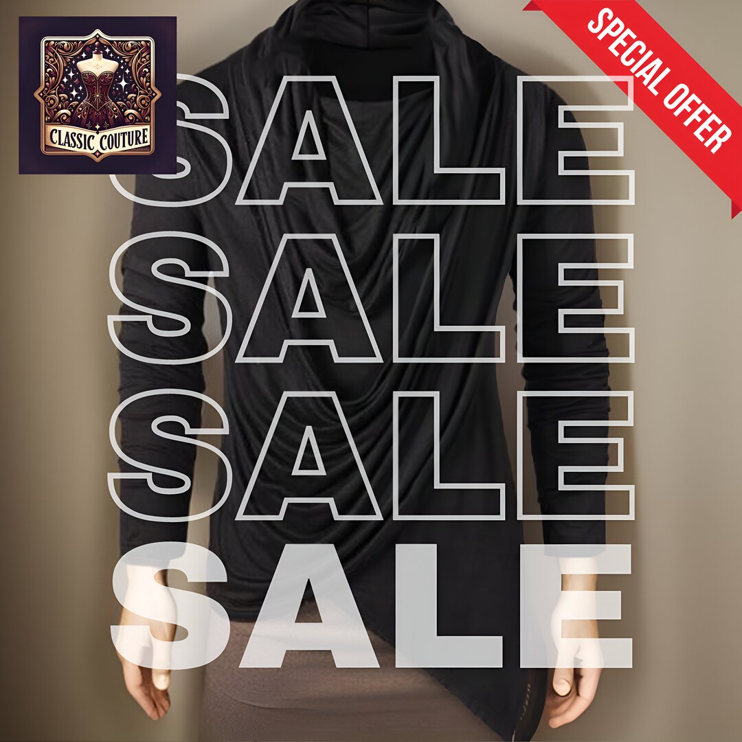 Vintage Men Medieval Oversized Cardigan Casual Long Sleeve Sweater ...