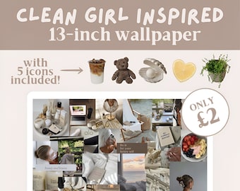 Clean Girl Aesthetic Desktop Wallpaper - Etsy