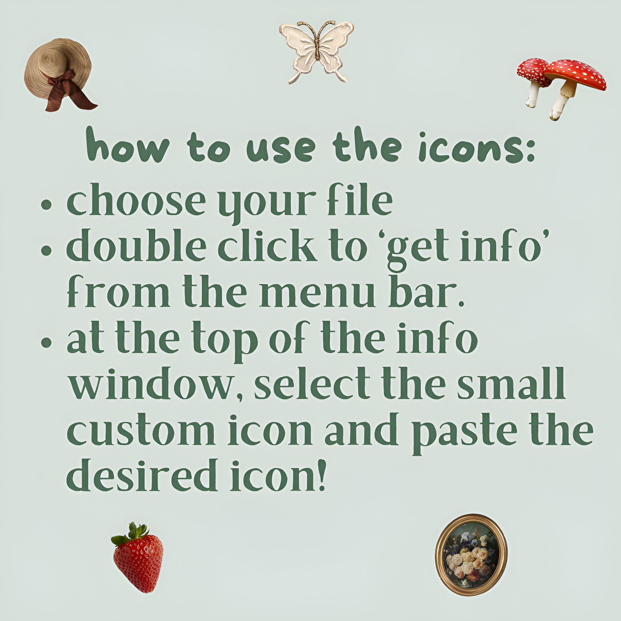 Cottagecore Desktop Wallpaper Icon Pack 13-inch Cottagecore Inspired ...