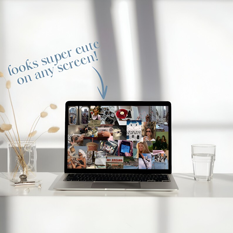 90s Vintage Desktop Wallpaper Icon Pack 13-inch 90s Inspired MacBook ...