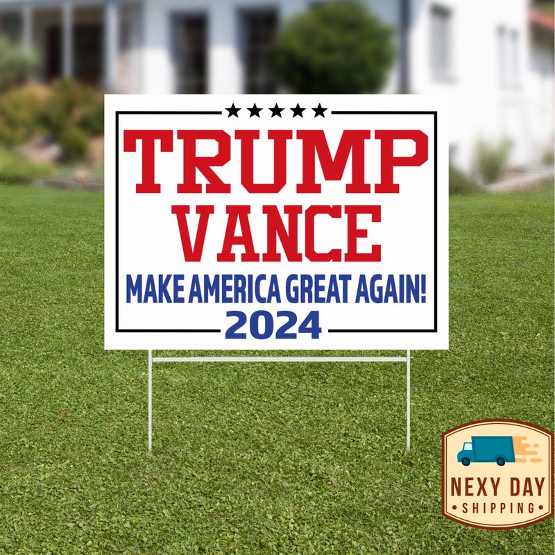 Trump Vance Yard Sign - Etsy
