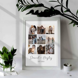 Personalized Couple Photo Collage, Couple Photo Collage, Custom Photo ...