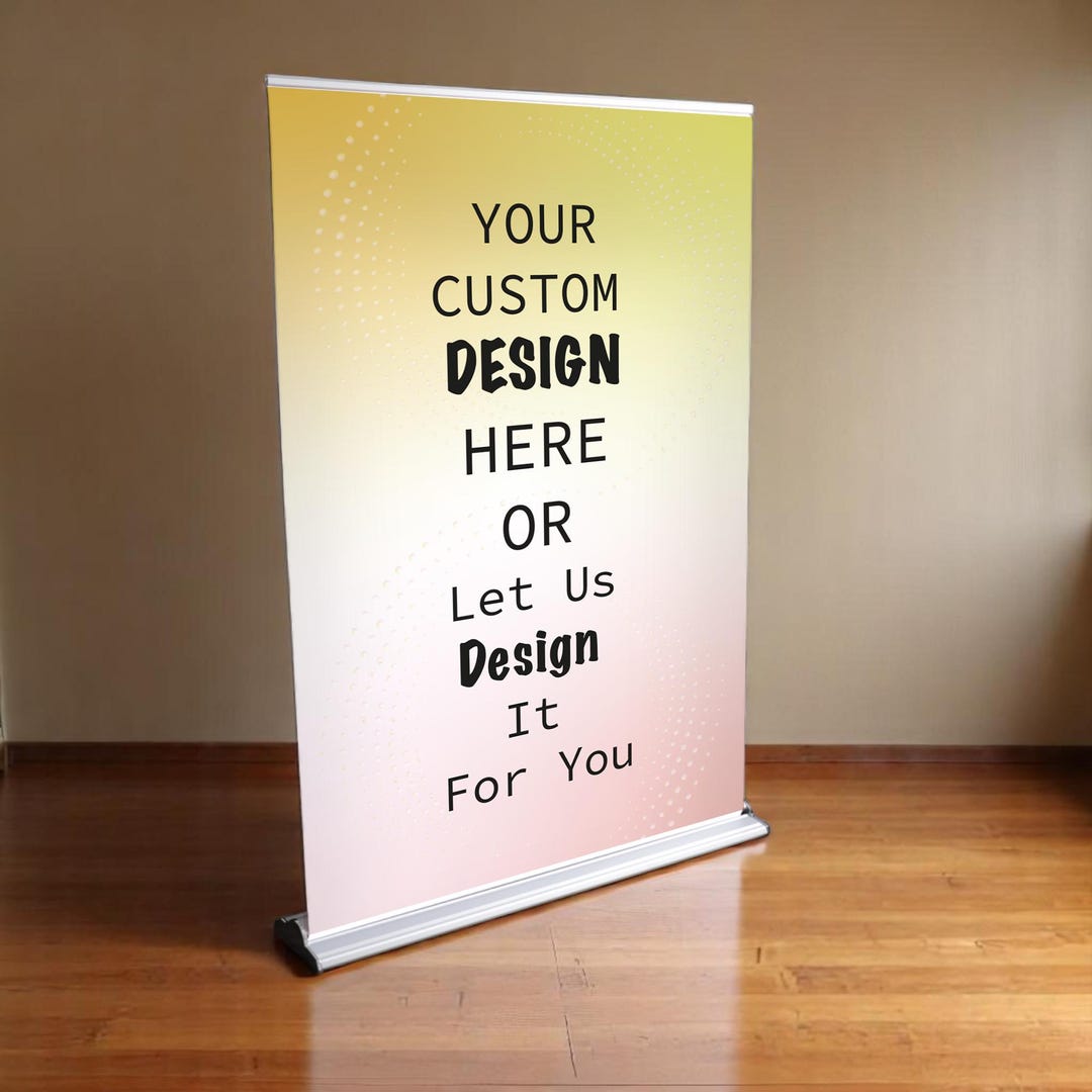 Custom Retractable Banner, Roll up Banner, Business Banner, Custom Logo ...