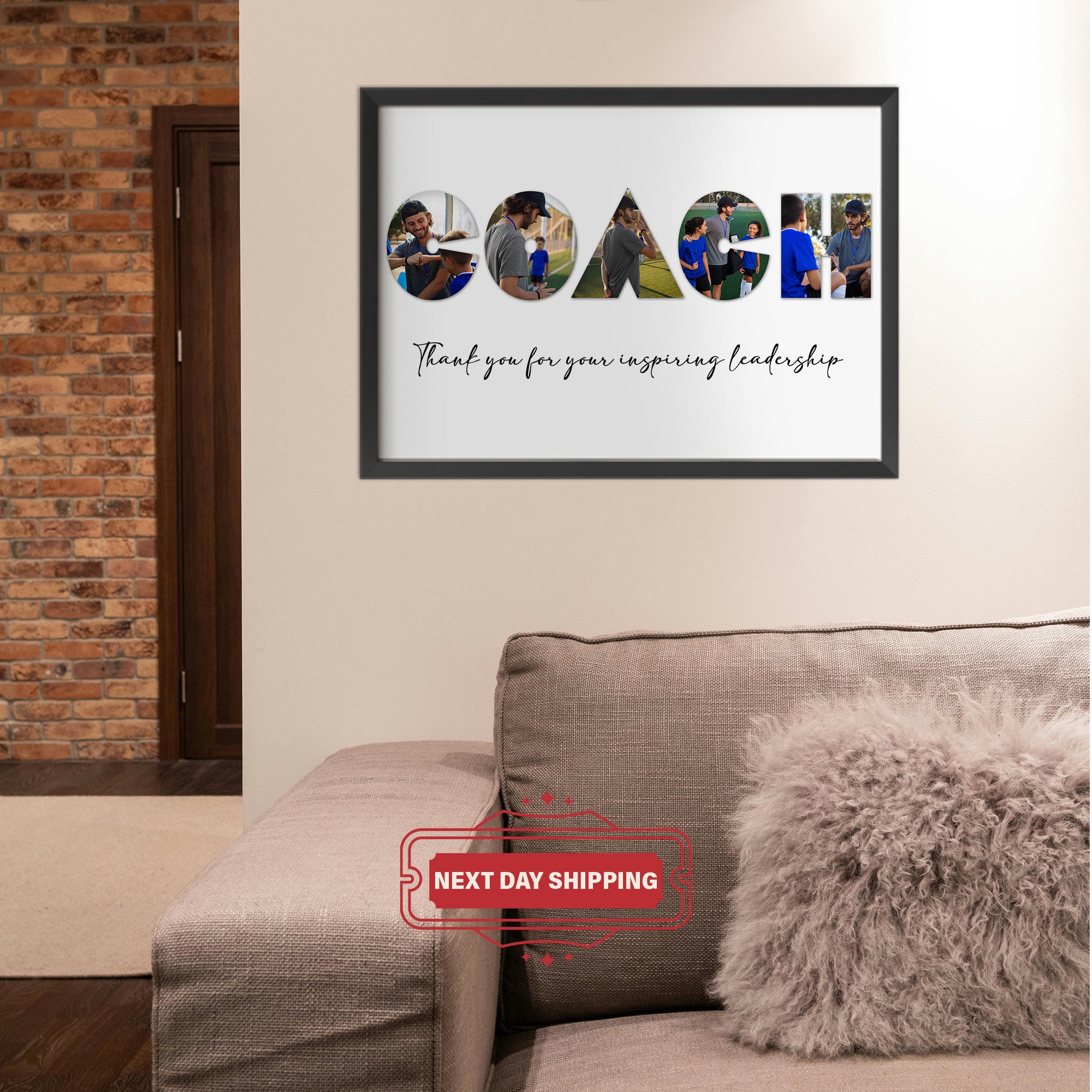 Custom Coach Photo Collage, Canva Photo Collage, Coach Photo Frame ...