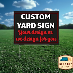 Custom Design Yard Sign, Personalized Yard Sign, Custom Lawn Sign ...