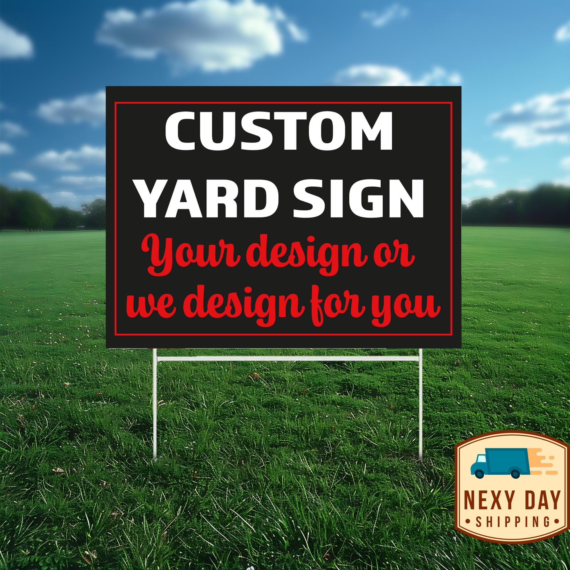 Custom Design Yard Sign, Personalized Yard Sign, Custom Lawn Sign ...