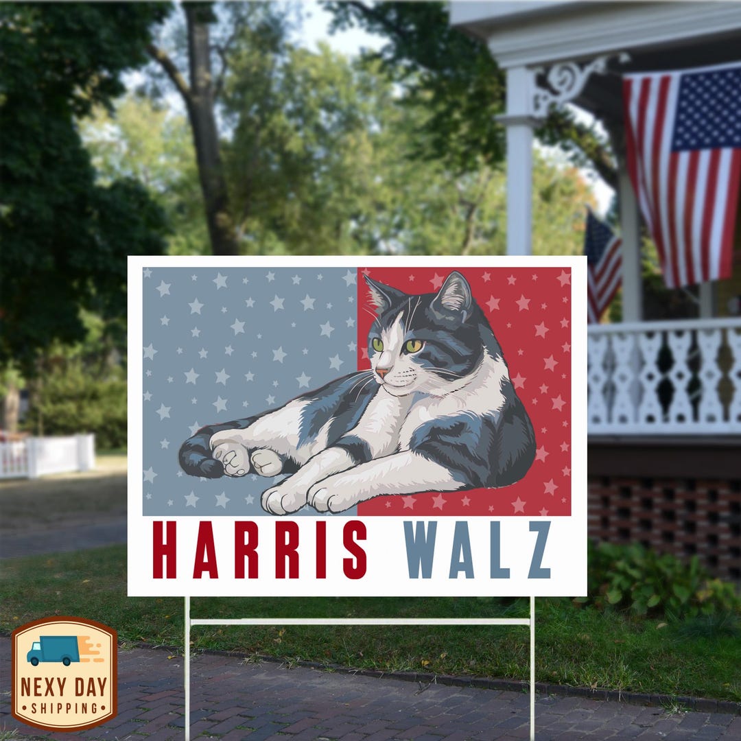 Harris Walz Yard Sign, Election 2024 Sign, Kamala Harris, Kamala Walz ...