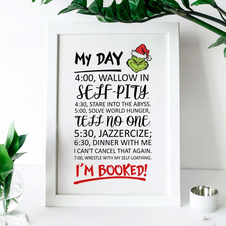Christmas Grinch Wall Decor, Xmas Decor, Grinch Wall Art, Funny Sayings ...