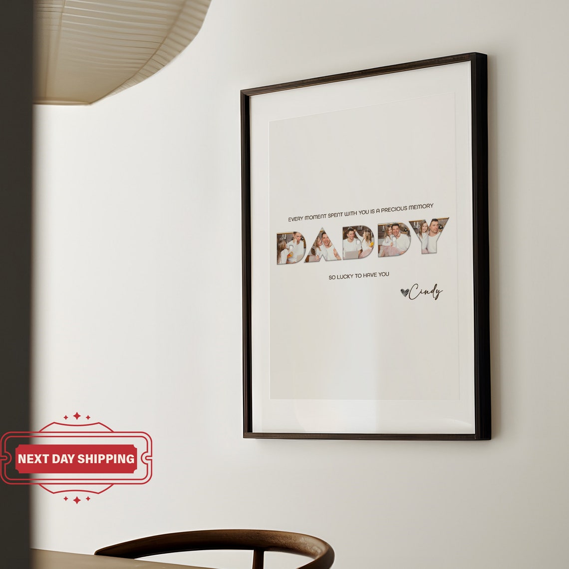 Daddy Photo Collage Frame, Father Day Gift, Customized Father's Day ...