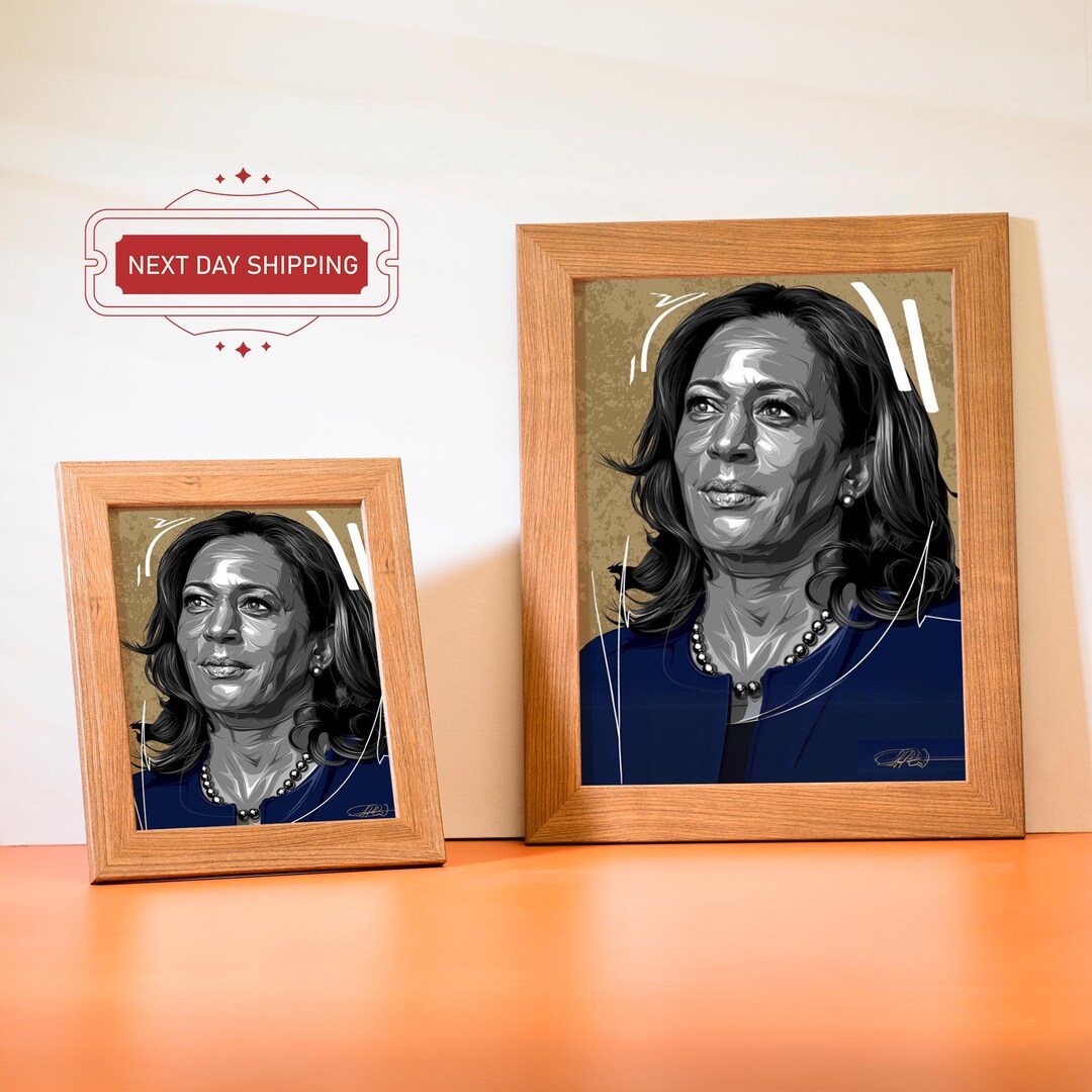 Kamala Harris Frame, Kamala Harris Print, Home Decor, Feminist Decor ...