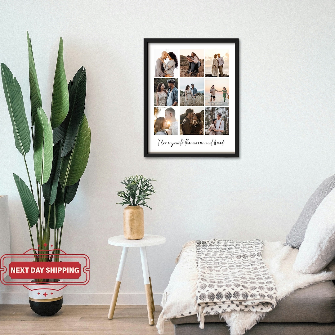 Personalized Couple Photo Collage, Couple Photo Collage, Custom Photo ...