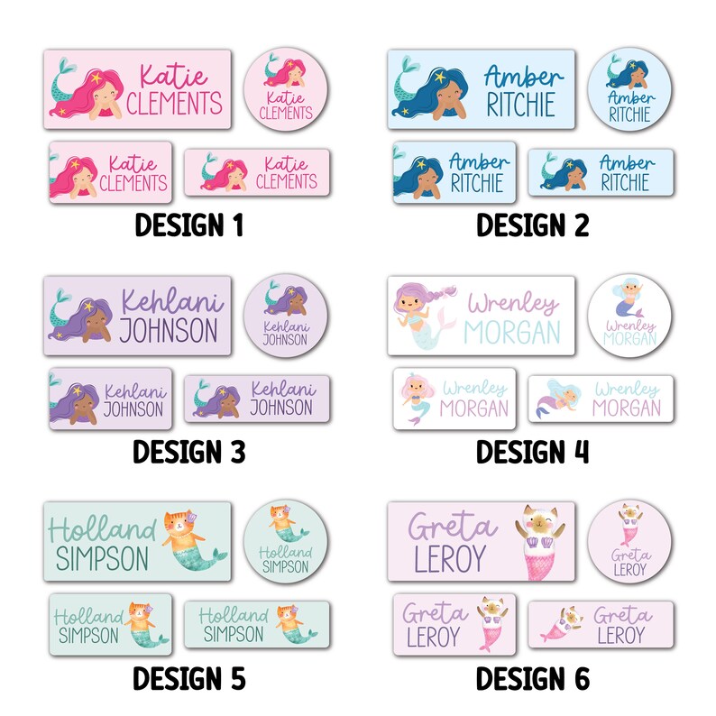 Personalized Name Labels for Daycare Back to School Labels Custom Name ...