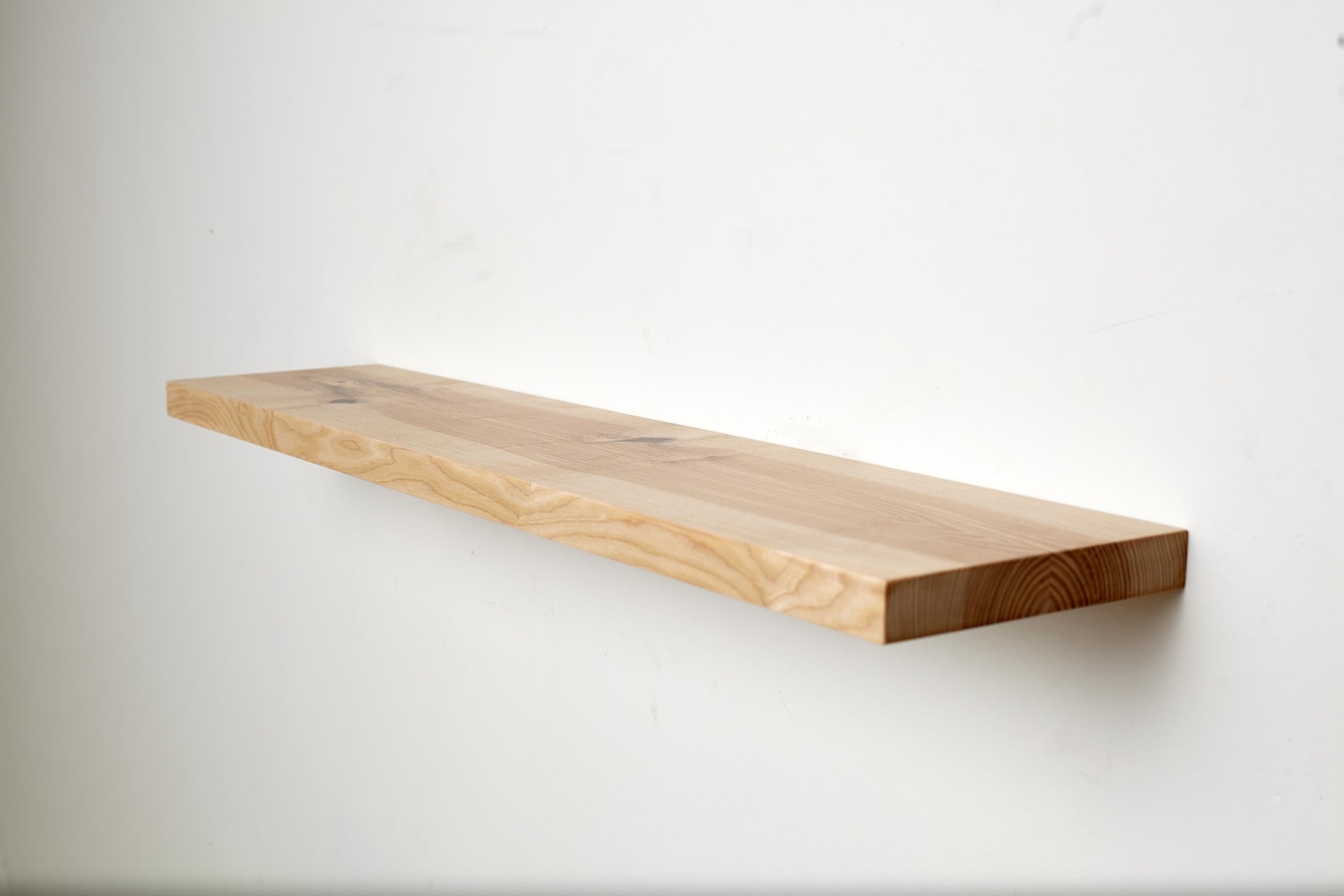 Ash Floating Shelves, Shelves on Wall, Live Edge Floating Shelves ...