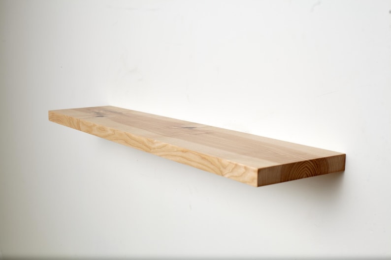 Ash Floating Shelves, Live Edge Ash Floating Shelves, Kitchen Shelves, Rustic Shelves, Modern ...