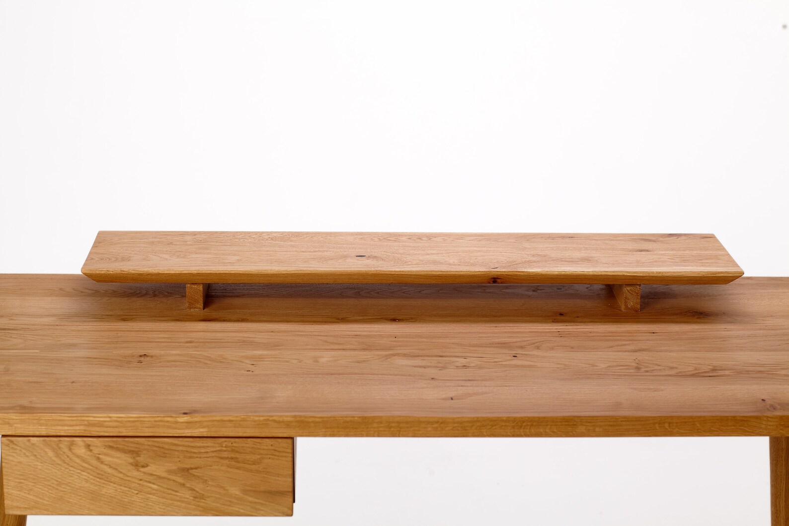 Unique Computer Table, Solid Oak Wooden Table, Desktop, Minimalistic ...