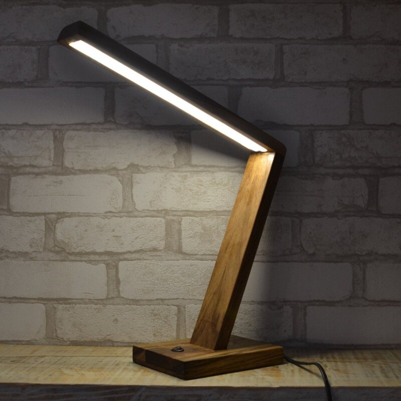 Schreibtischlampe Aus Holz