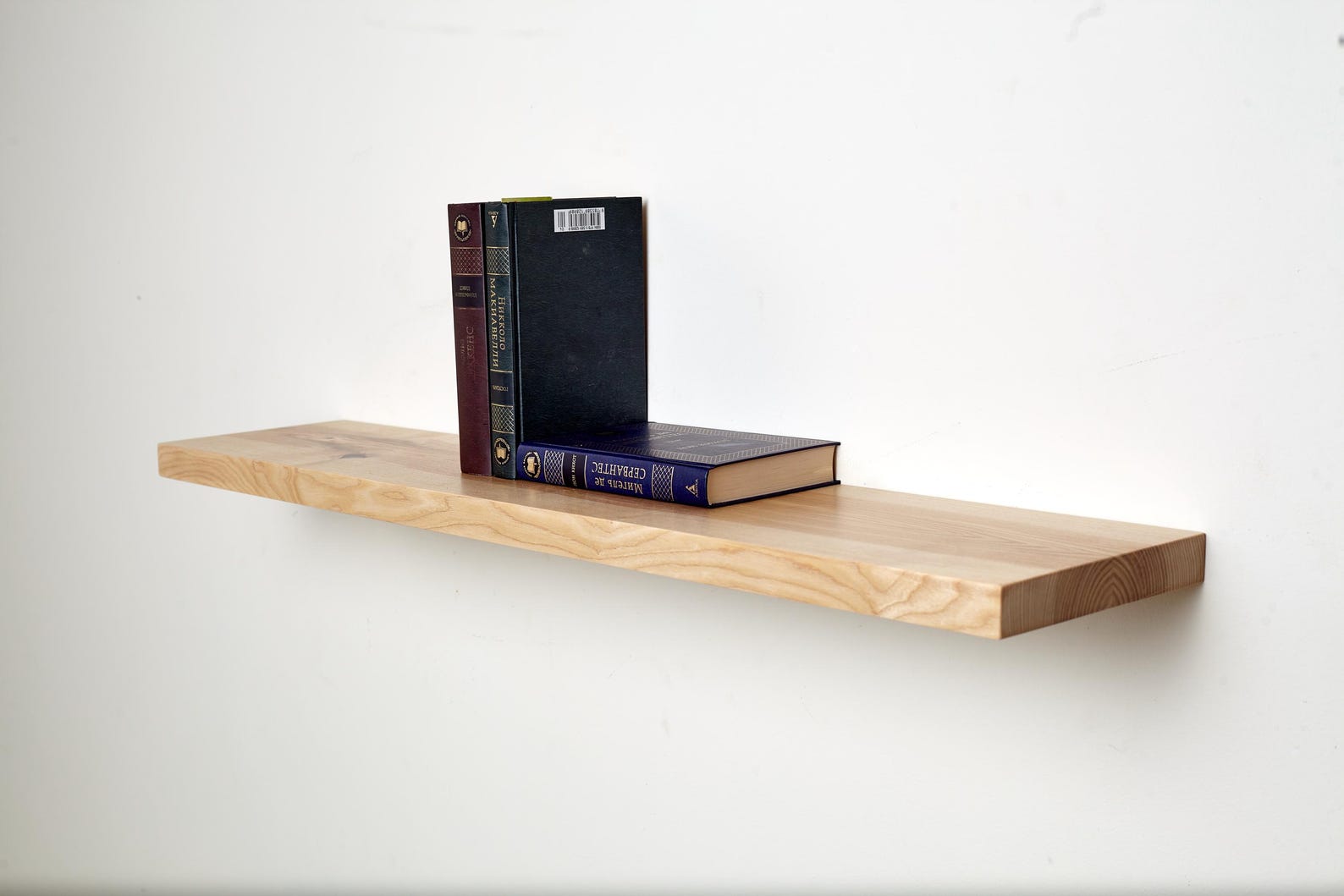Ash Floating Shelves, Shelves on Wall, Live Edge Floating Shelves ...