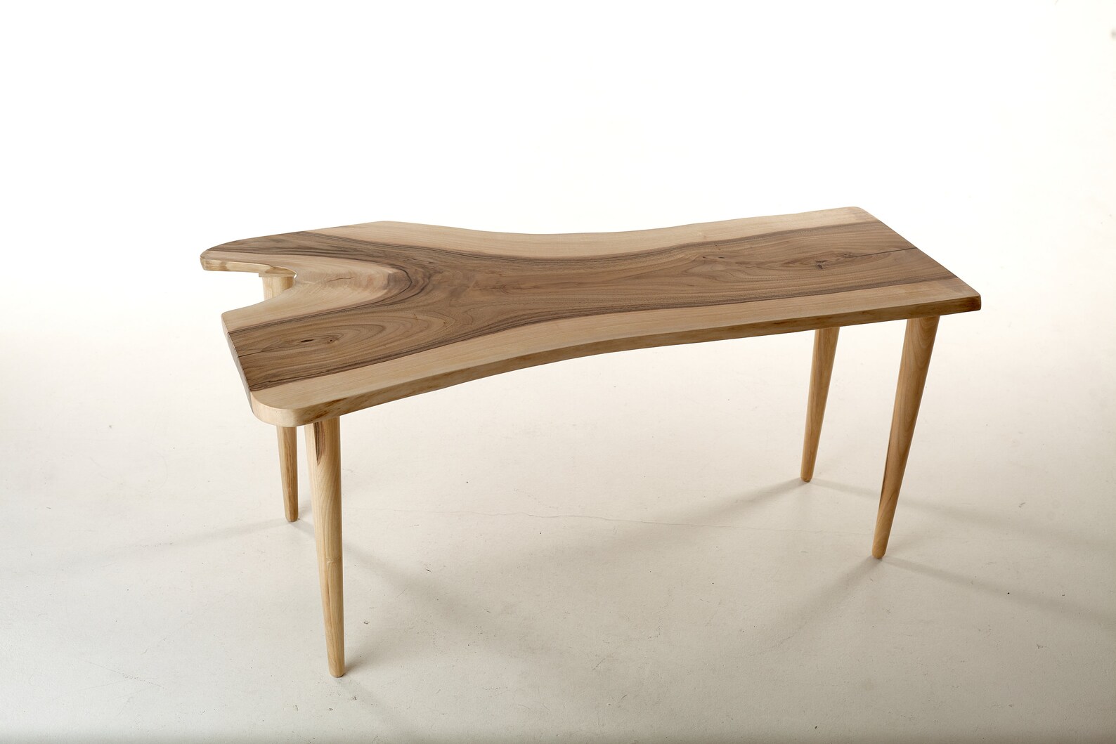 Solid Walnut Live Edge Bench Indoor, Walnut Wood Bench Entryway, Wooden ...