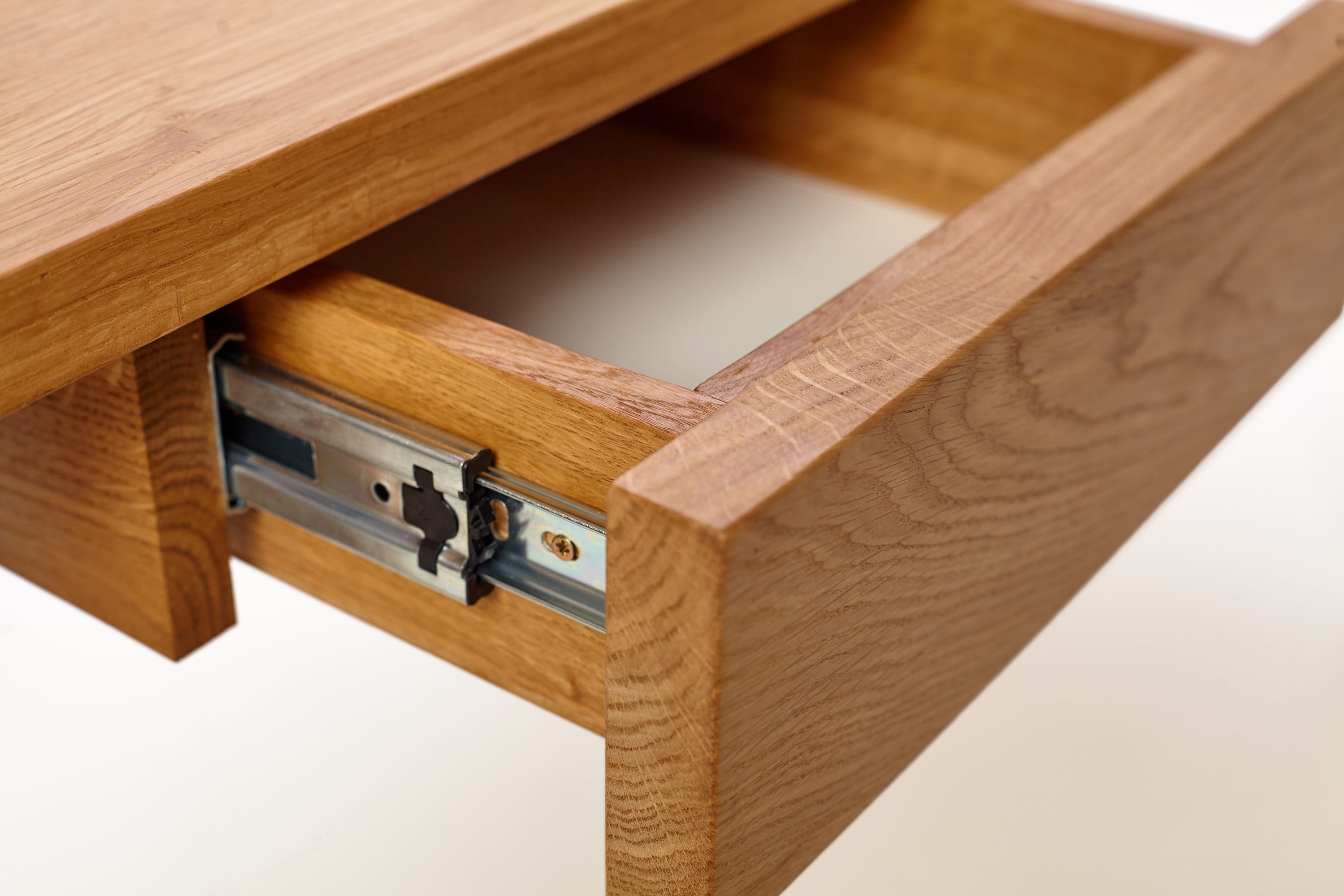 Unique Computer Table, Solid Oak Wooden Table, Desktop, Minimalistic ...