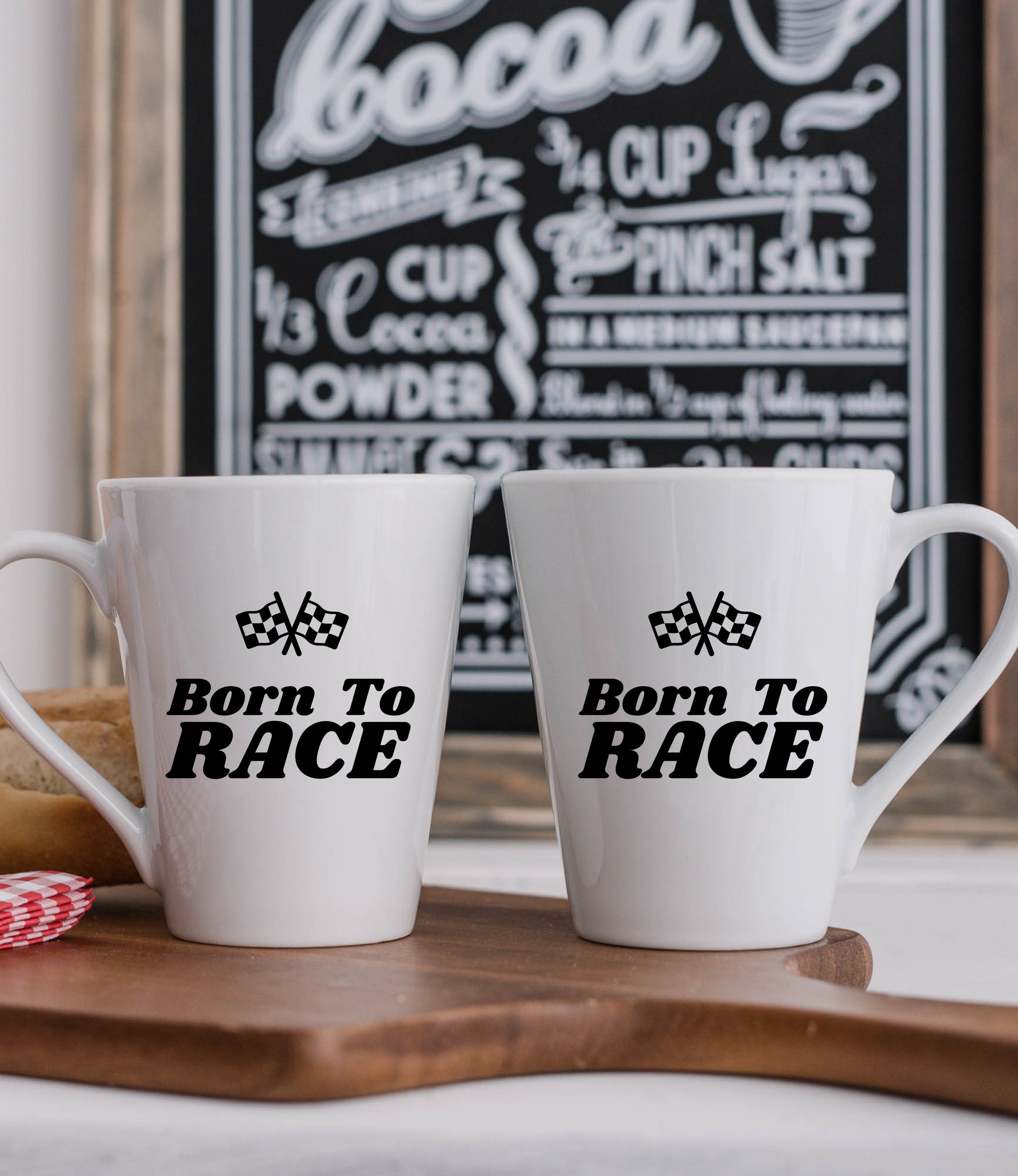 Born to Race 12oz Latte Mug, Drag Racing, Motocross, Horse Racing, Boat ...