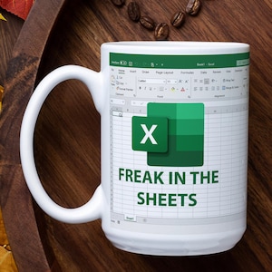 Funny Excel Coffee Mug, Perfect Gift for Accountants, Data Analyst ...