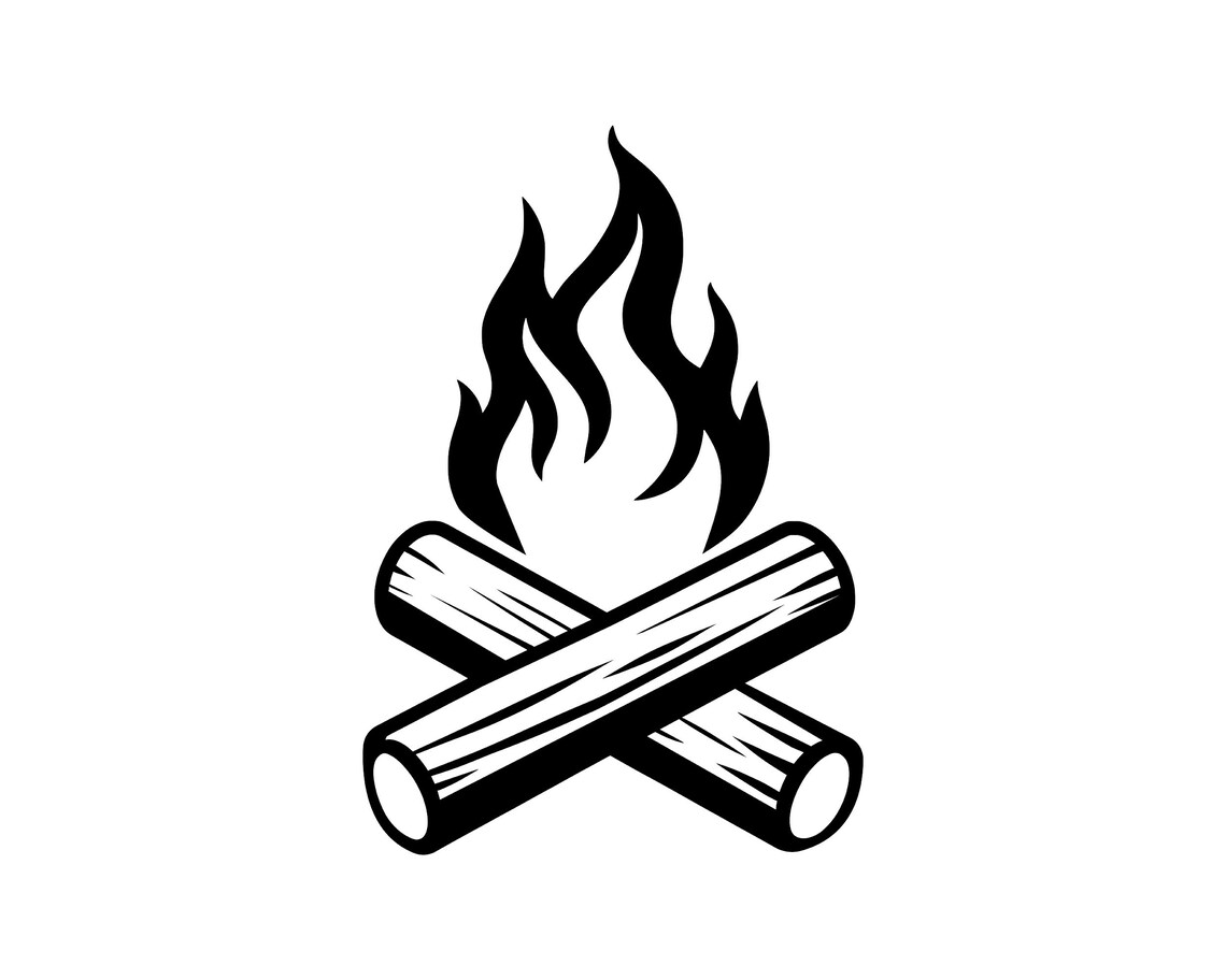 Camp Fire SVG, Campfire SVG PNG, Campfire Silhouette, Camping Clipart ...