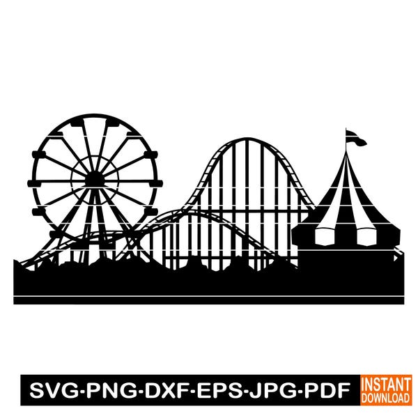 Amusement Park Svg - Etsy