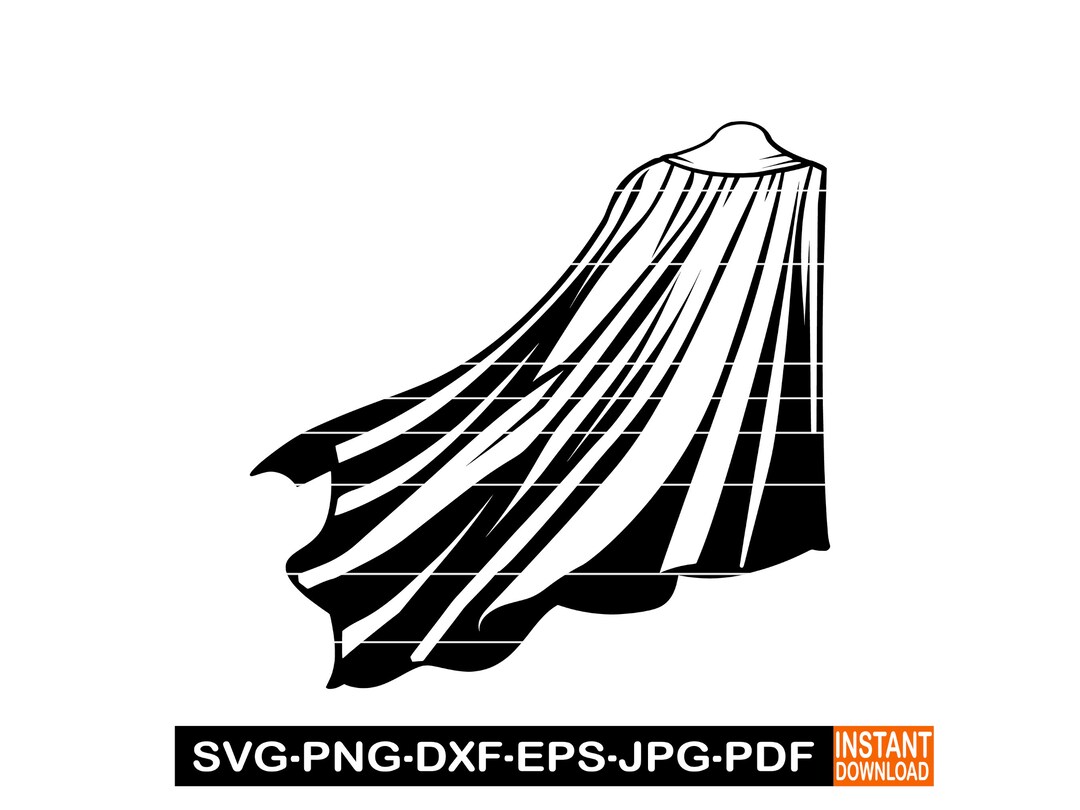 Cape #2 SVG PNG, Superhero Cape SVG, Cloak Svg, Cape Clipart, Cape ...