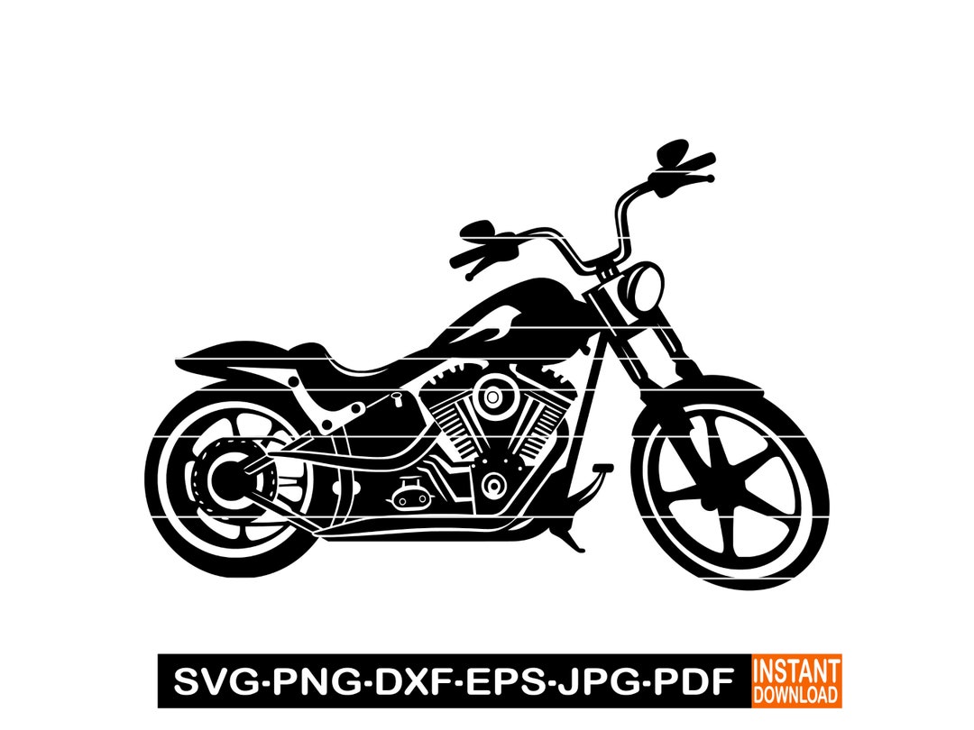 Motorcycle SVG PNG, Chopper SVG, Motor Bike Svg, Motorcycle Clipart ...